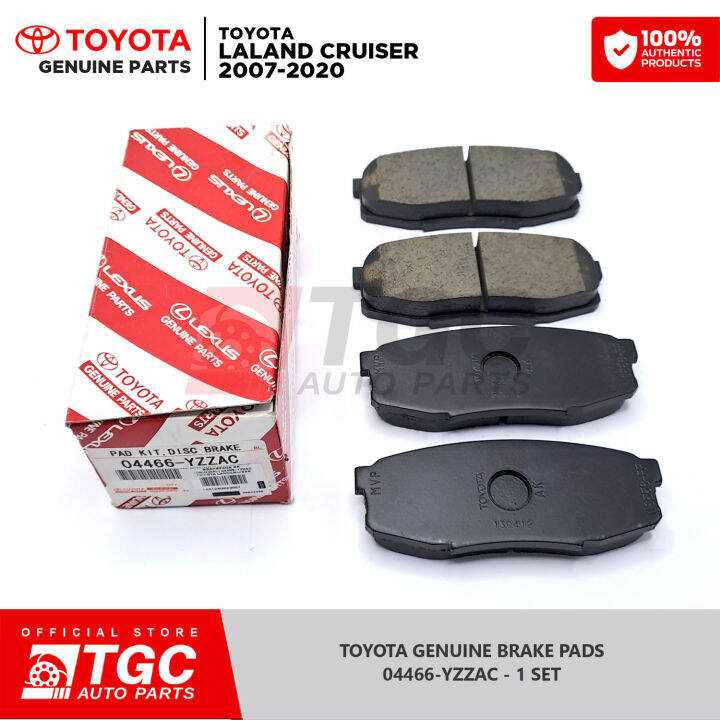 Toyota Genuine Brake Pads Original Toyota Land Cruiser 2007-2020 04466 ...