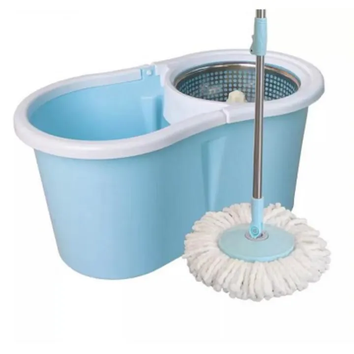 Magic spin mop 2Heads 360 rotating easy floor mat（lotus keg） | Lazada PH