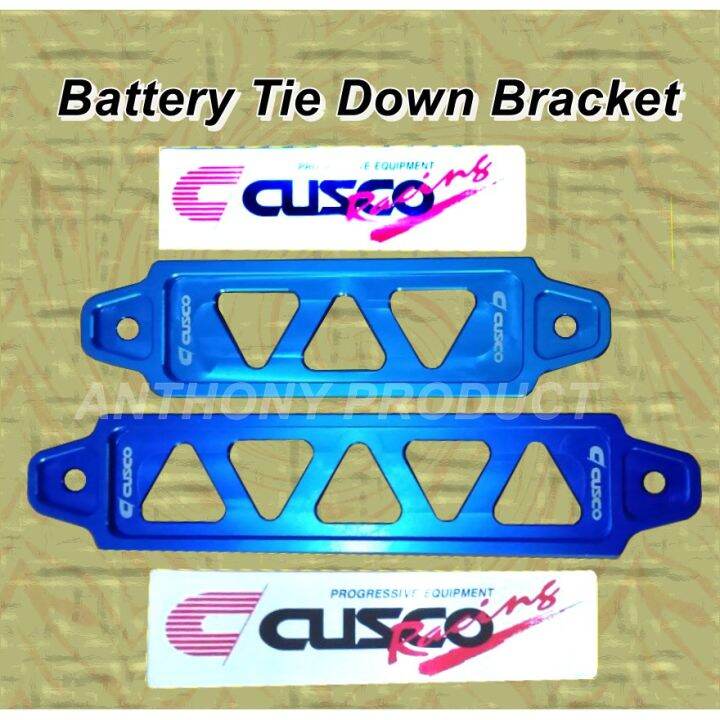 Cusco Car Battery Tie down bracket universal holder short / long aluminium (universal) | Lazada