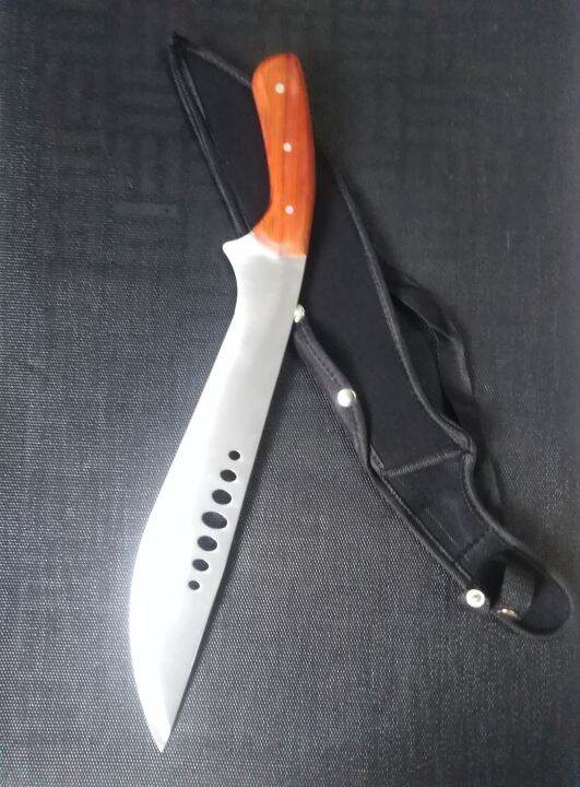 3MM Camping Garden Jungle Bolo with Nylon Sheath Full Tang/ Makapal ...