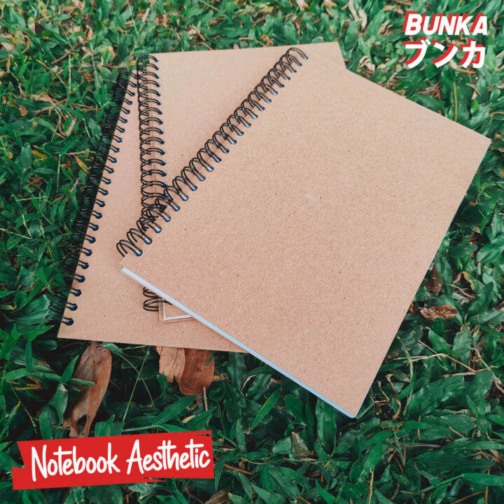 NOTEBOOK AESTHETIC BASIC BUKU TULIS catatan SPIRAL A5 ISI POLOS GARIS ...