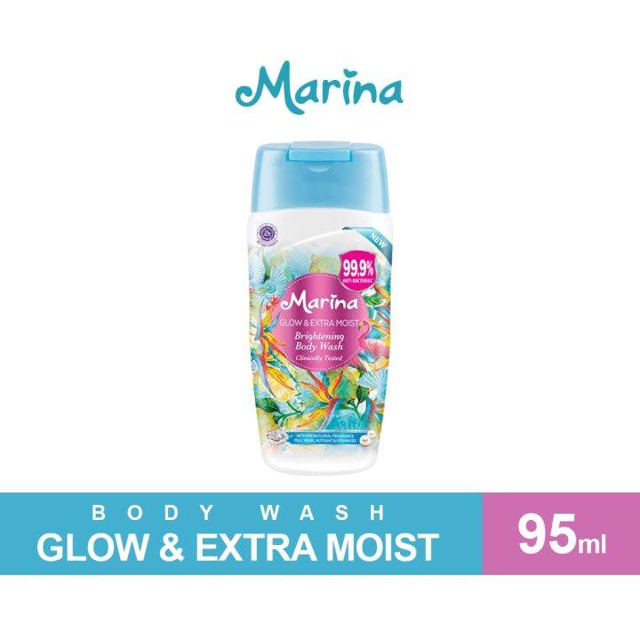 MARINA Brightening Body Wash 95ml Botol - Sabun Mandi | Lazada Indonesia