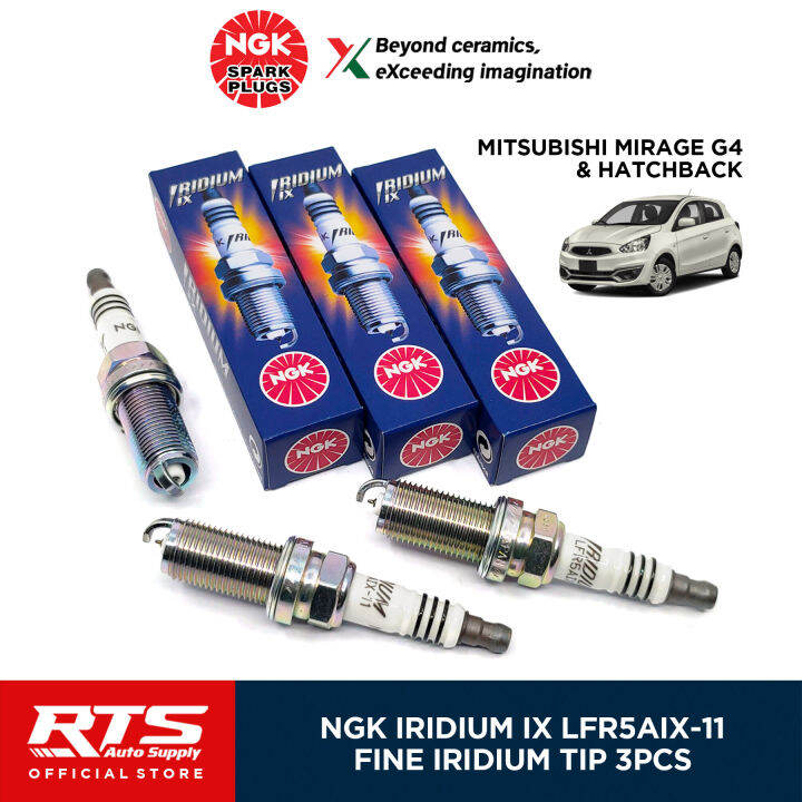 NGK 3Pcs LFR5AIX-11 Iridium Ix Spark plug for Mitsubishi Mirage G4 and Hatchback 3A92 | Lazada PH