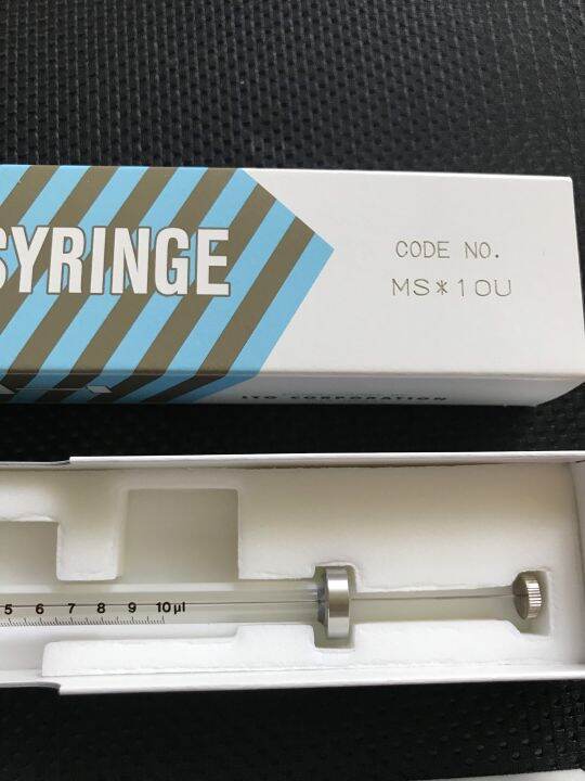 MS*10U Kim tiêm thủy tinh 10ul, GC, Syringe 10µl, dài 50mm, đầu kim vác ...