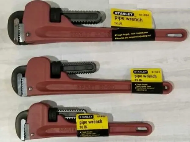 Stanley Heavy Duty Pipe Wrench 14" (87-624) | Lazada PH