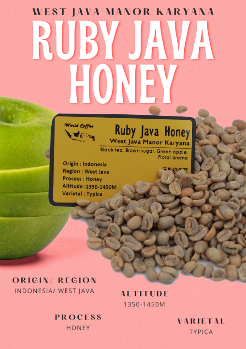 พร้อมส่ง เมล็ดกาแฟ Ruby Java Honey process/ เมล็ดกาแฟนอก/ สารกาแฟ ...