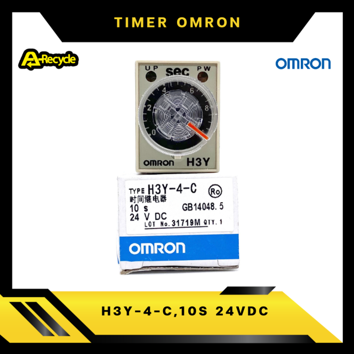OMRON TIMER H3Y-4-C,10S 24VDC ทามเมอร์ เครื่องหน่วงเวลา เครื่องตั้งเวลา ...