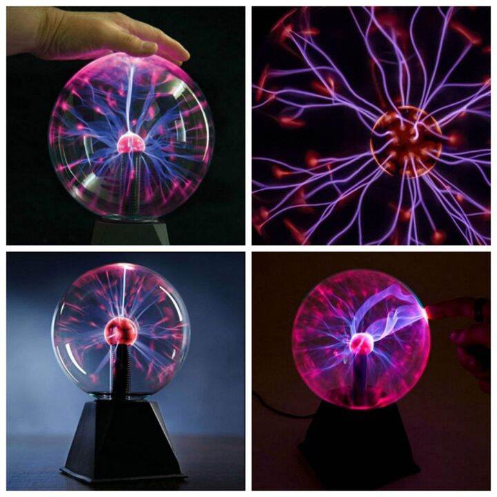 5inch Plasma Ball Funny Science Globe Table Glowing Lamp Glitter ...