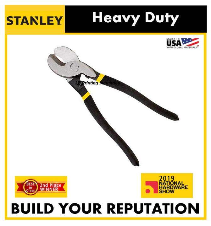 Stanley Cable Cutter 84-258 9.5inch Diagonal Plier Cable Plier ...