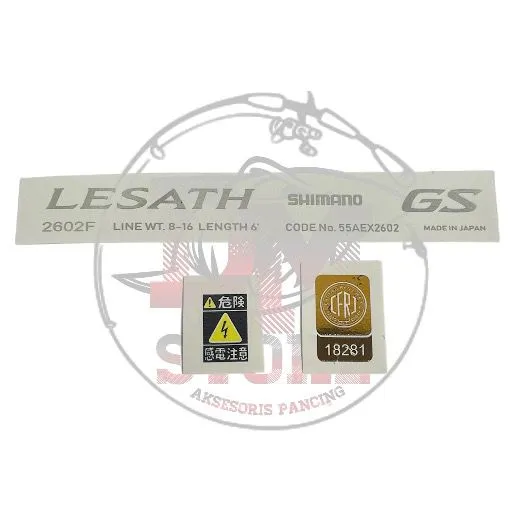 Paket sticker decal shimano lesath ltd - decal joran | Lazada Indonesia