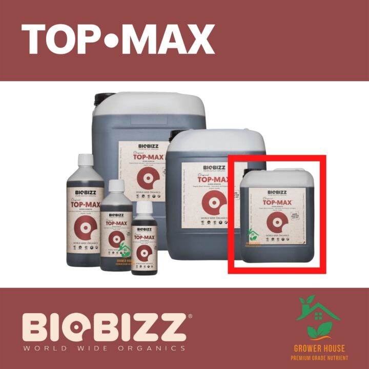 [ready stock]Biobizz TOPMAX (ตัวทำดอก) ของแท้ ขวดแท้ 100% ปริมาตร 250 ml., 500 ml., 1 L., 5 L.มี ...