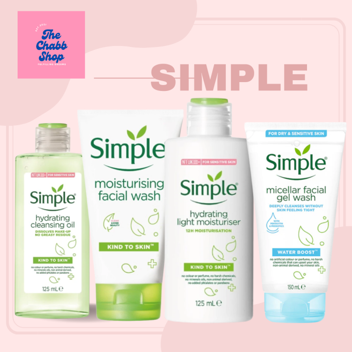SIMPLE Moisturizer | Cleansing Oil | Water Boost | Facial Wash | Lazada PH