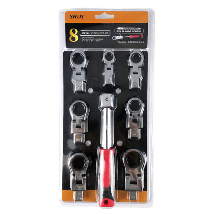 Portable Ratchet Wrench Shaking Spanner Head Interchangeable ...