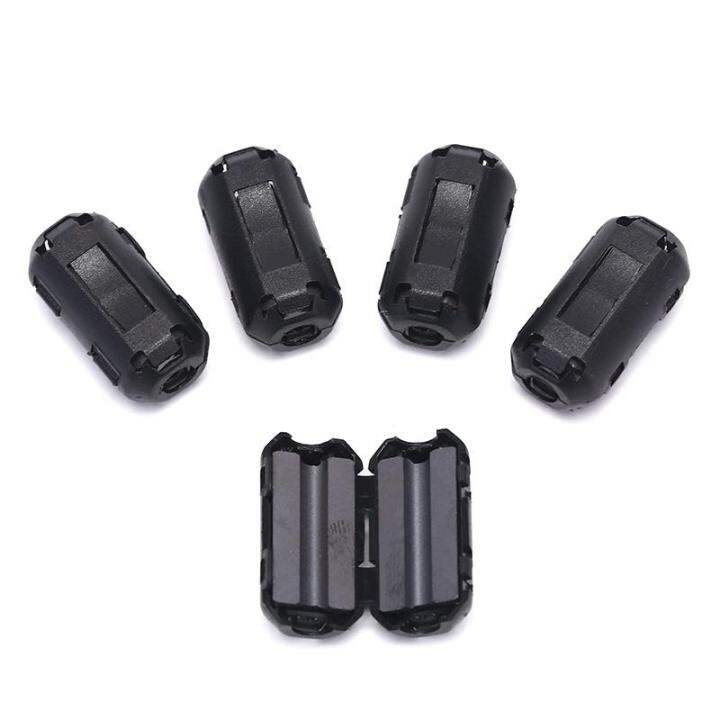 Qearl 5pcs 3.5mm Noise Suppressor EMI RFI Clip Choke Ferrite Core Cable Filter Black | Lazada.co.th