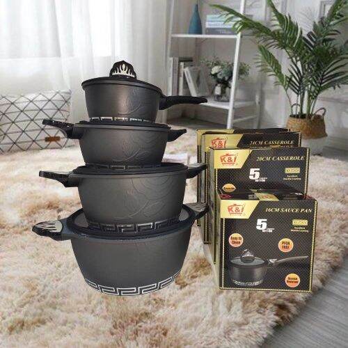 🌹READY STOCK🌹 K&I GERMANY COOKWARE SET VERSOCE (LOOSE UNIT) MARBLE ...