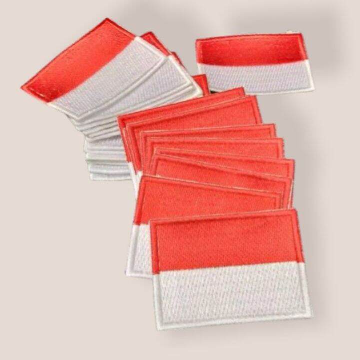 BEDGE BORDIR ATRIBUT EMBLEM PATCH LOGO BENDERA MERAH PUTIH INDONESIA | Lazada Indonesia