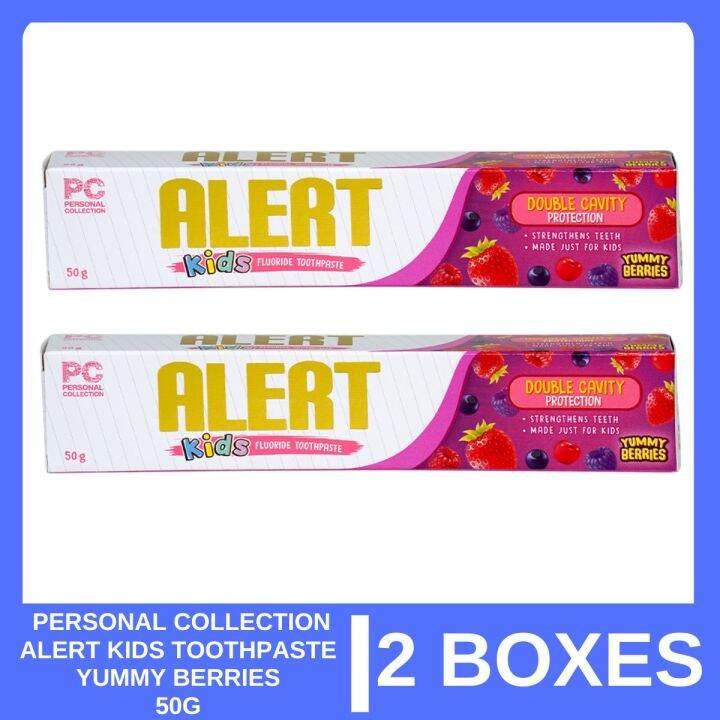 Personal Collection Alert Kids Toothpaste Yummy Berries 50g 2 pieces ...