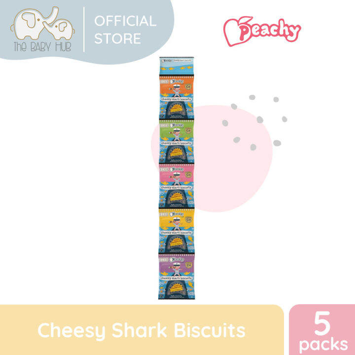 Peachy Cheesy Shark Biscuits (5 Packs) | Lazada PH