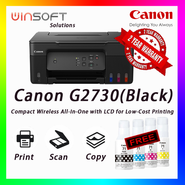 Canon Pixma G2730 Multifunction Refillable Ink Tank Printer | Lazada