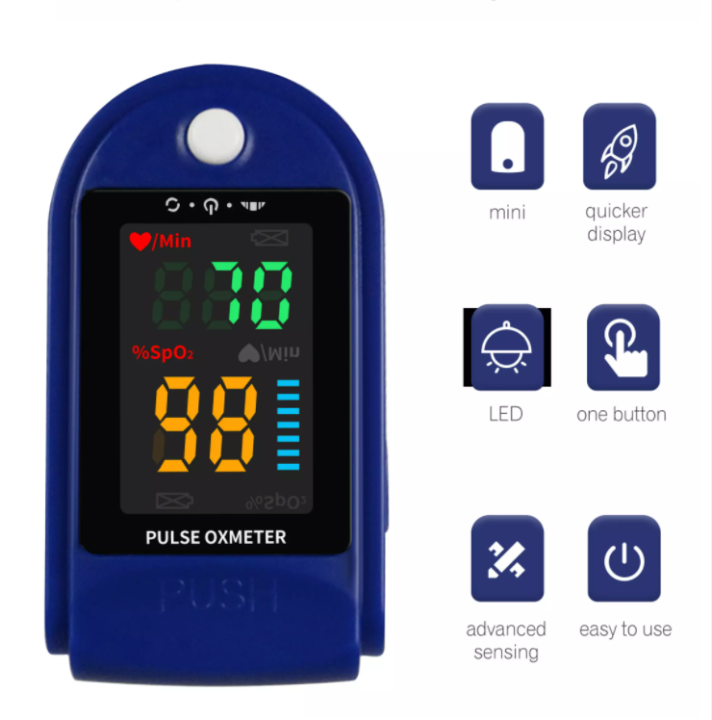 Pulse Oxi-meter Mini SpO2 Monitor Oxygen Saturation Monitor Pulse Rate ...