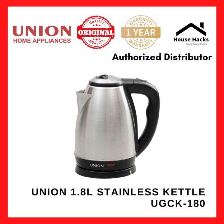Union 1.8L Stainless Kettle UGCK-180 (House Hacks) | Lazada PH