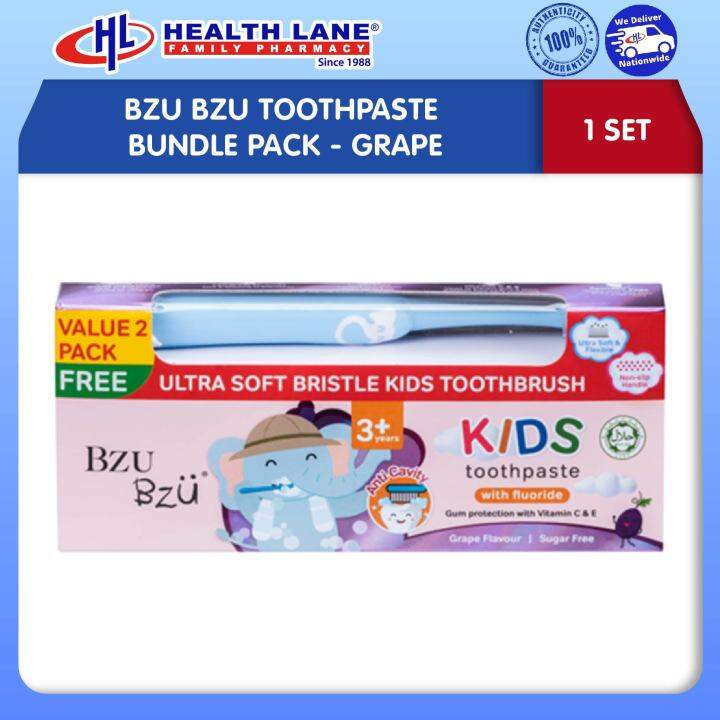 BZU BZU TOOTHPASTE BUNDLE PACK - GRAPE | Lazada