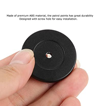 RFID Checkoint tag 30mm for Guard Tour Patrol System Checkpoint (BLACK ...