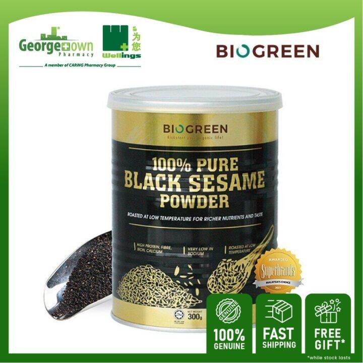 Biogreen 100% Pure Black Sesame Powder (300g) [Georgetown Wellings ...