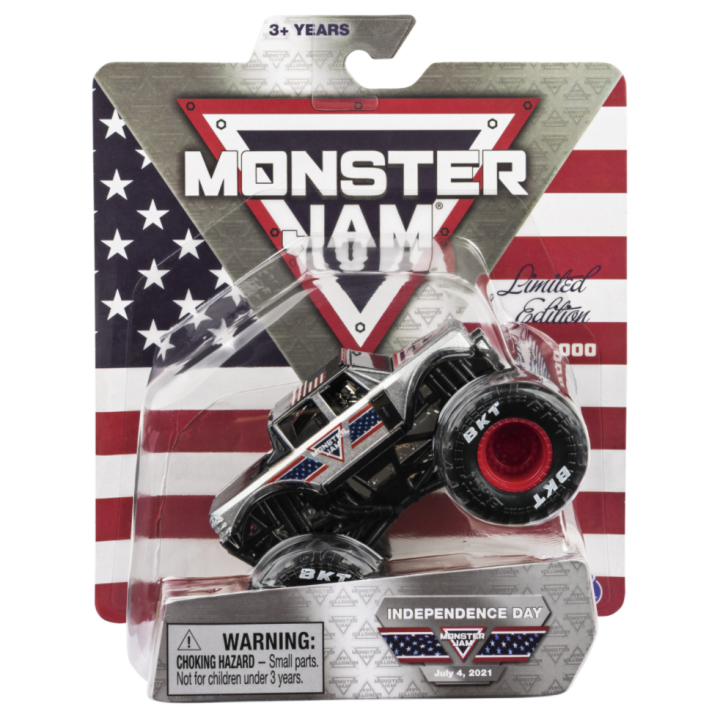 Monster Jam Limited Edition 2021 4th July Independence Day Stunt Truck ...