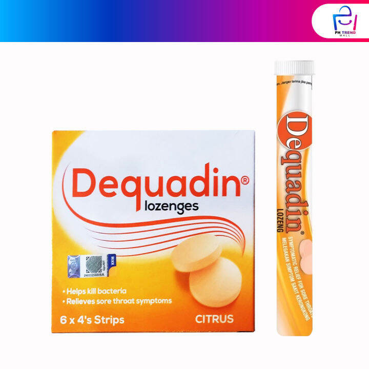 Dequadin Lozenges Sore Throats Relief 24s (Box/Tube) | Lazada