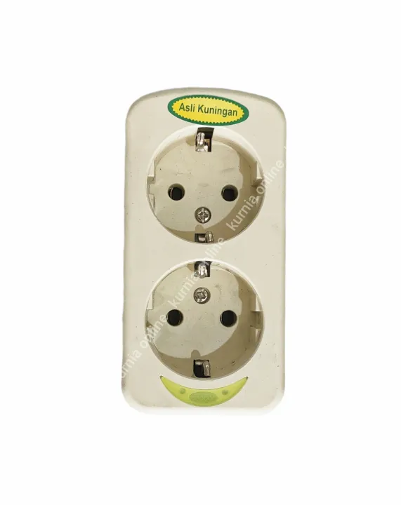Terminal listrik kuningan colokan 2 lubang tanpa kabel | Lazada Indonesia