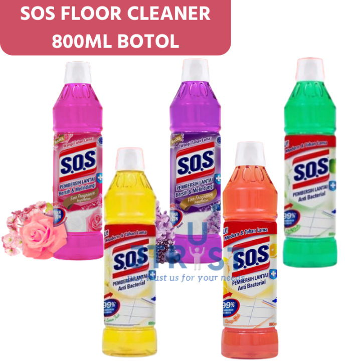 SOS Floor Cleaner Botol 800ml | Lazada Indonesia