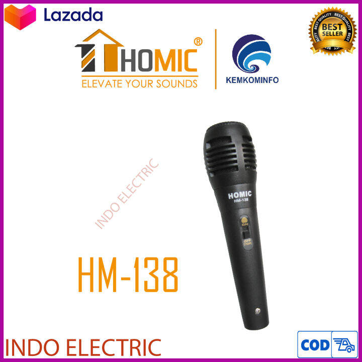 Mic / Microfon / Microphone Homic HM-138 Sistem Kabel Original 4.6 ...