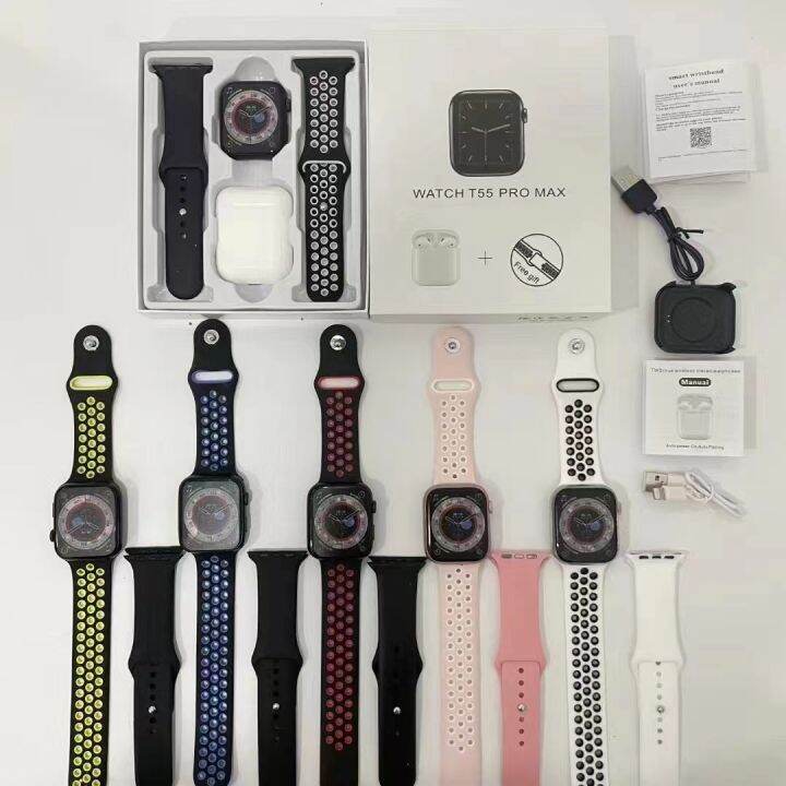 2in1 T55 pro max smart watch multi-function smart watch Bluetooth ...