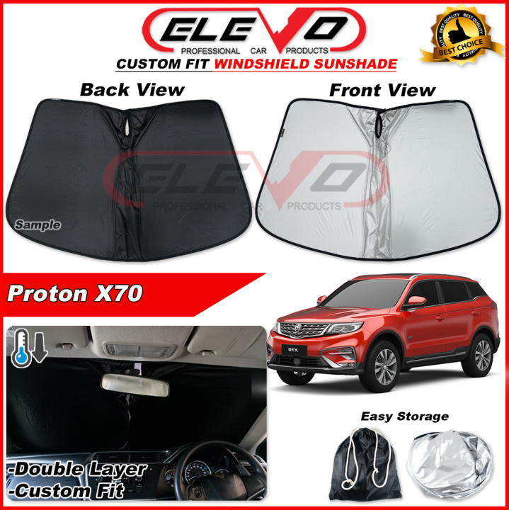 ELEVO Proton X70 Windshield Windscreen Front Mirror Windows Custom Fit ...
