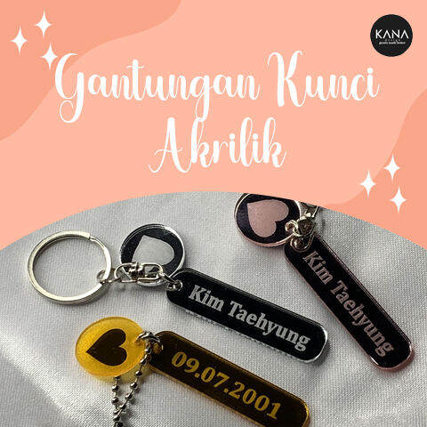 [ KANA Design ] Gantungan Kunci Akrilik Custom - Ganci Lucu | Lazada ...