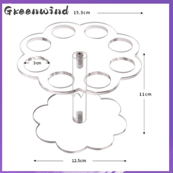 【Greenwind】 8 Holes Acrylic Ice Cream Cone Stand Holder Transparent ...