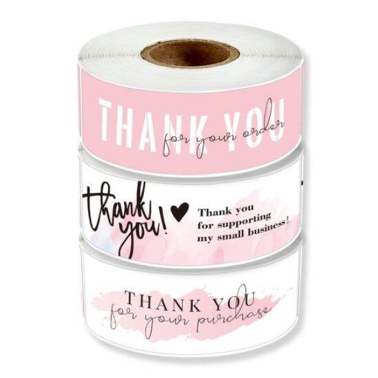 120pcs Thank You Sticker Rectangle for Product Label Designs Thank You ...