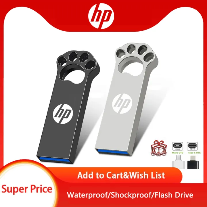 HP Waterproof Metal Cat Claw USB Flash Drive 8gb 16gb 32gb 64gb 3.0gb ...