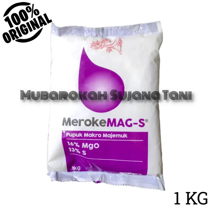 PUPUK MEROKE MAG-S 1 KG KEMASAN PABRIK MAG S MAGNESIUM SULFAT | Lazada ...