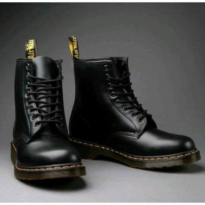 Sepatu Docmart Pria Pantofel Boots Docmart Tinggi Boots Kerja Pria ...