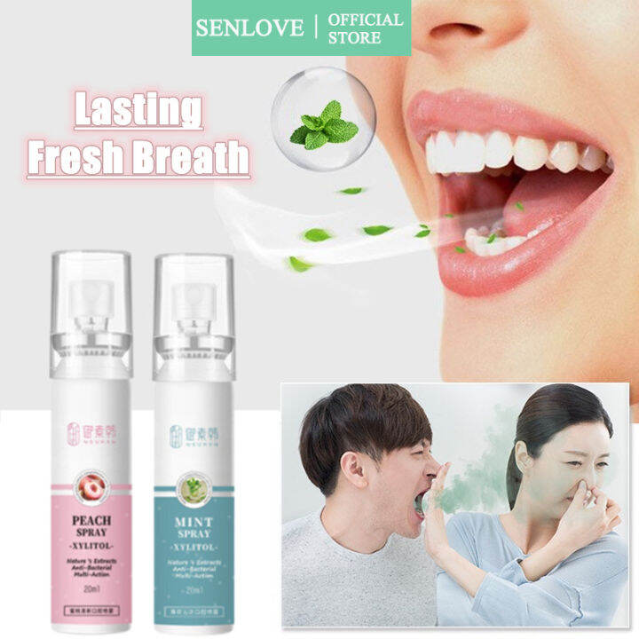 SENLOVE Portable mouthwash bad breath mouth spray 360 degree cleaning ...