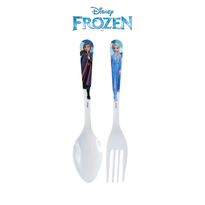 ️New! Disney Princess Frozen 2 Princess Elsa & Anna Melamine Kids Fork ...