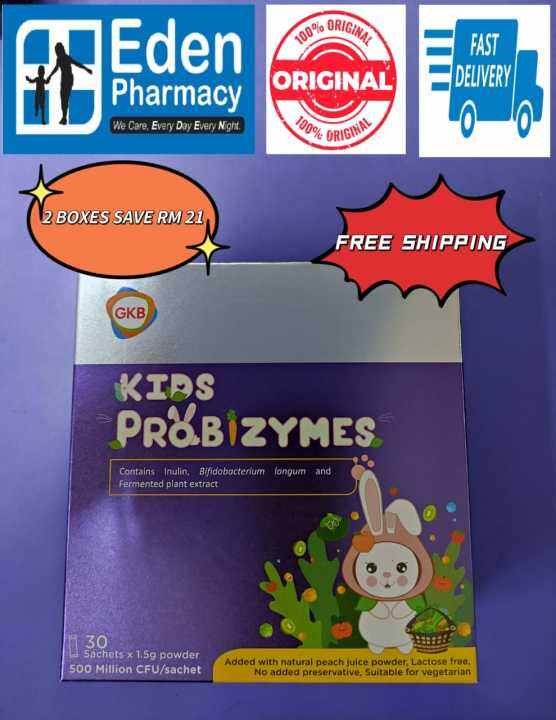 GKB Kids Probiozymes probiotics & enzyme (30x1.5g) | Lazada