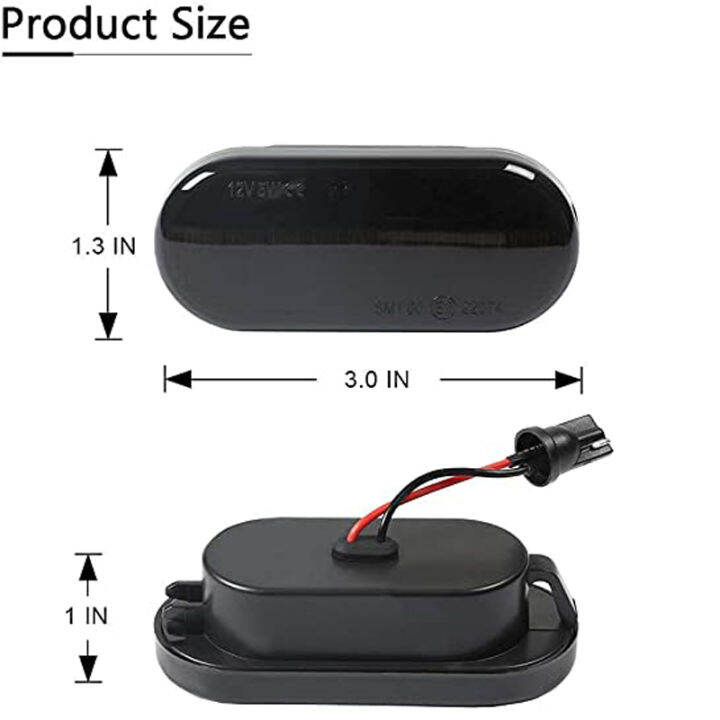 Kayueli แบบไดนามิกเลี้ยว LED ไฟเลี้ยวด้านข้างสำหรับที่นั่ง Alham Ibiza L EON VW Bora กอล์ฟ3 4 P ...