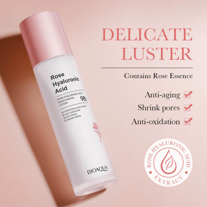 Bioaqua Rose Hyaluronic Acid Moisturizing Face Lotion Hydrating