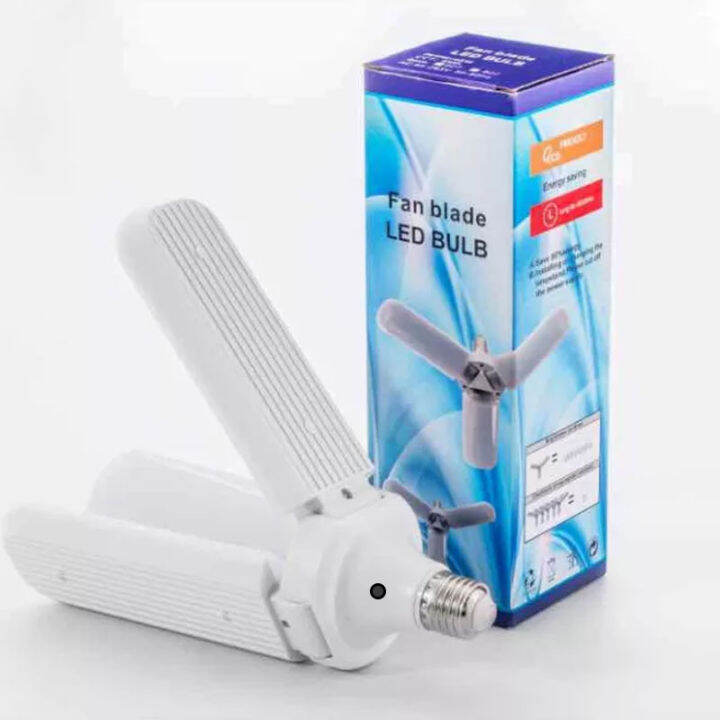 Smart Light AI intelligent voice 3 fan balde led bulb E27 Led Bulb 45W ...