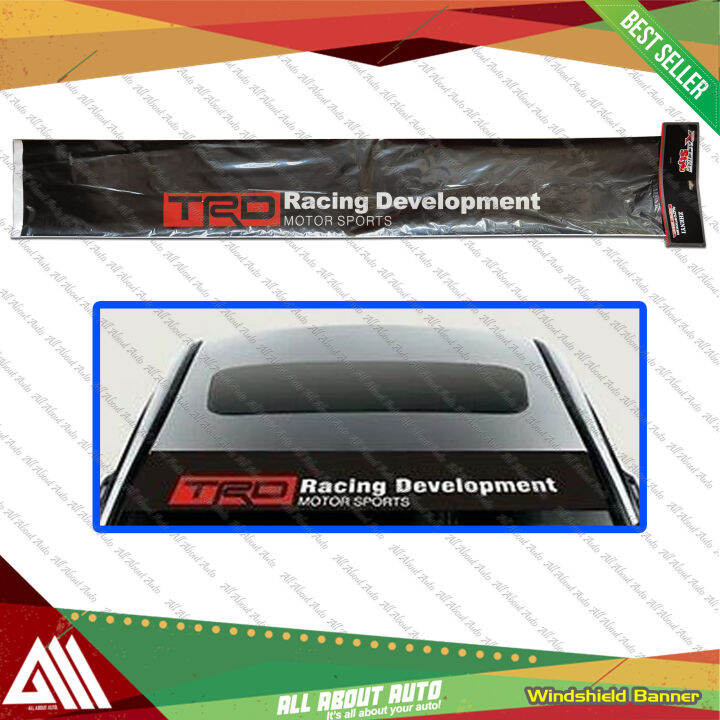 TRD Racing Development Windshield Visor Sticker / Windshield Banner ...