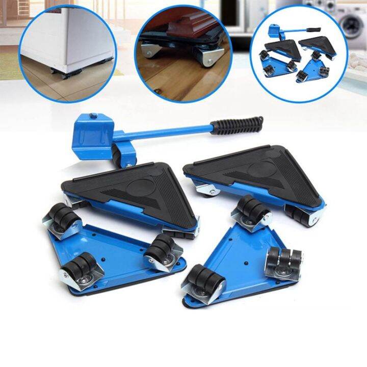 5PCS Heavy Duty Furniture Lifter Hand Tool Set Lifter Slides Wheel ...