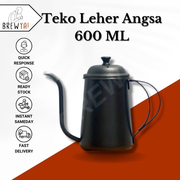 Teko Leher Angsa Kopitiam Style - Black 600ML | Lazada Indonesia